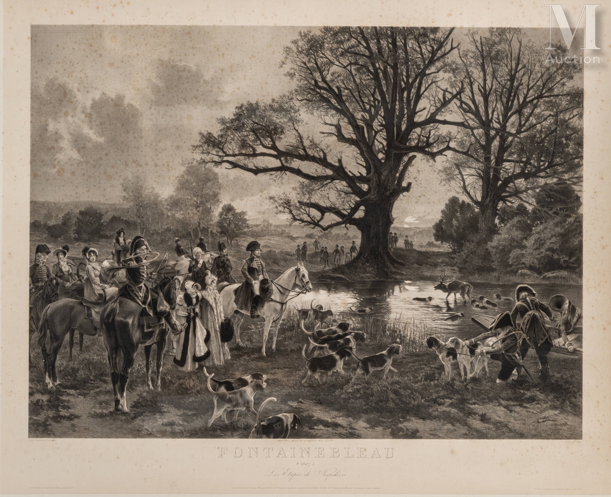 François Flameng | Fontainebleau / 1807 / Les Étapes de Napoléon ...