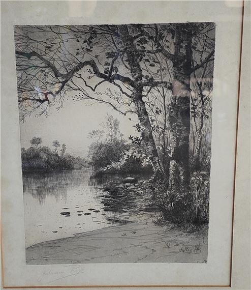 Julian Walbridge Rix | river scene | MutualArt