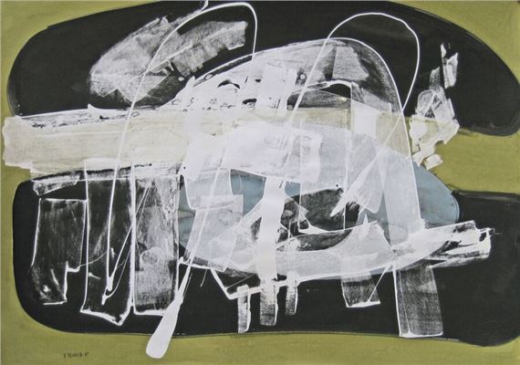Xavier Zevaco | Abstract composition in colors (1975) | MutualArt