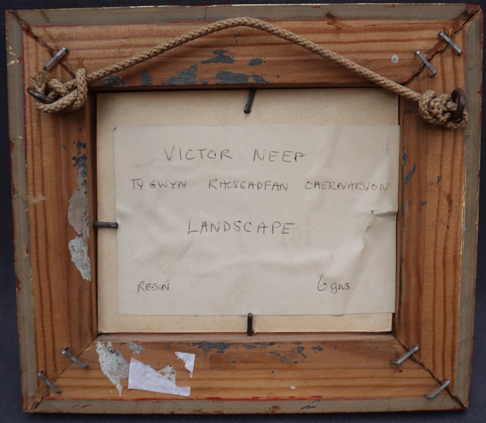 Victor Neep | Victor Neep Landscape Oil on board Label verso 7 | MutualArt