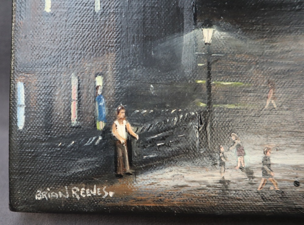 Brian Reeves | Brian Reeves Mining village Oil on canvas Signed Label ...