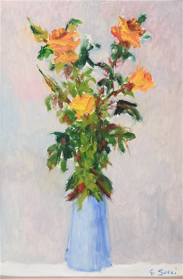Giuseppe Succi | Vaso con rose | MutualArt
