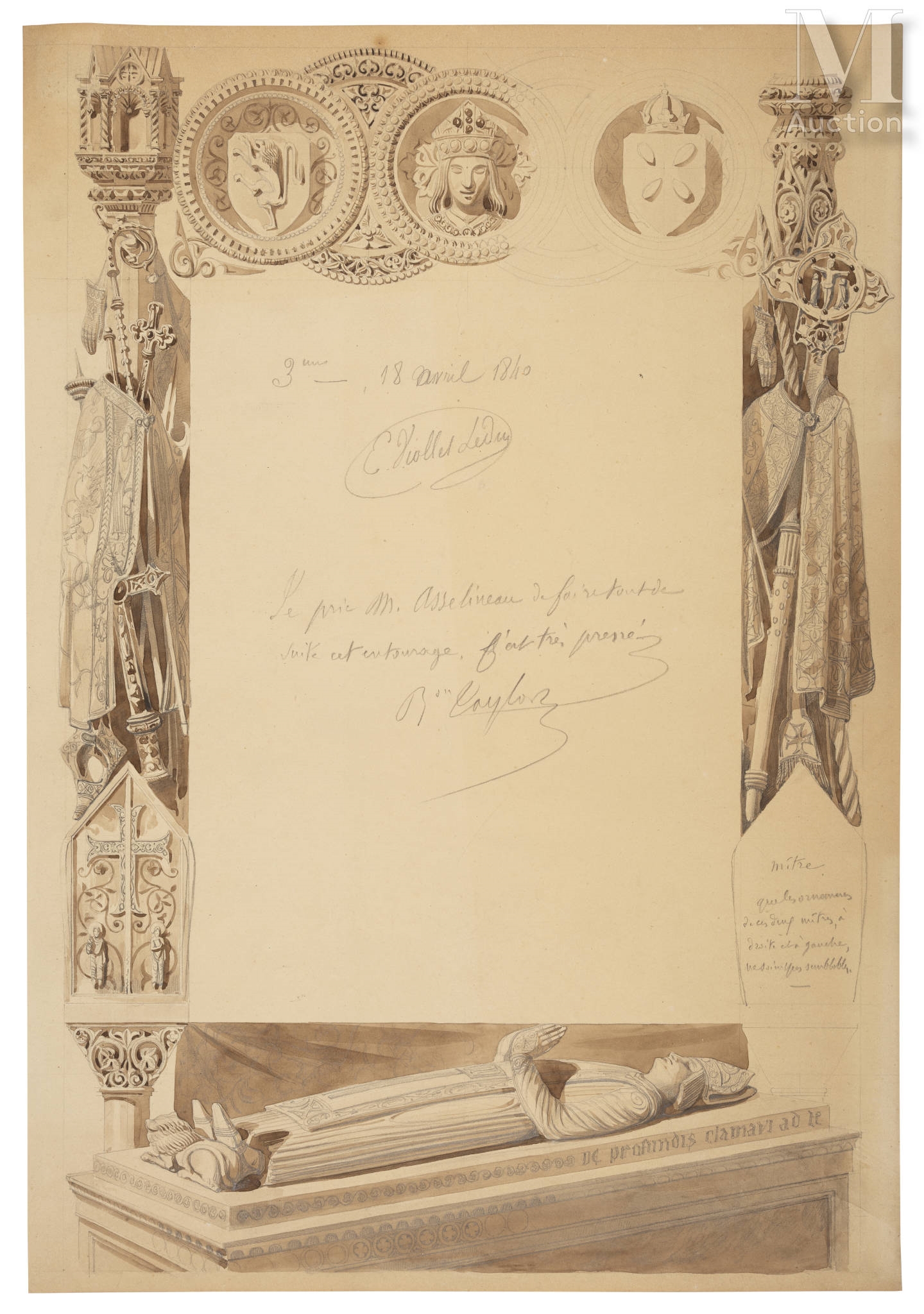 Eugène Emmanuel Viollet-le-Duc | Projet d’encadrement de page pour le ...