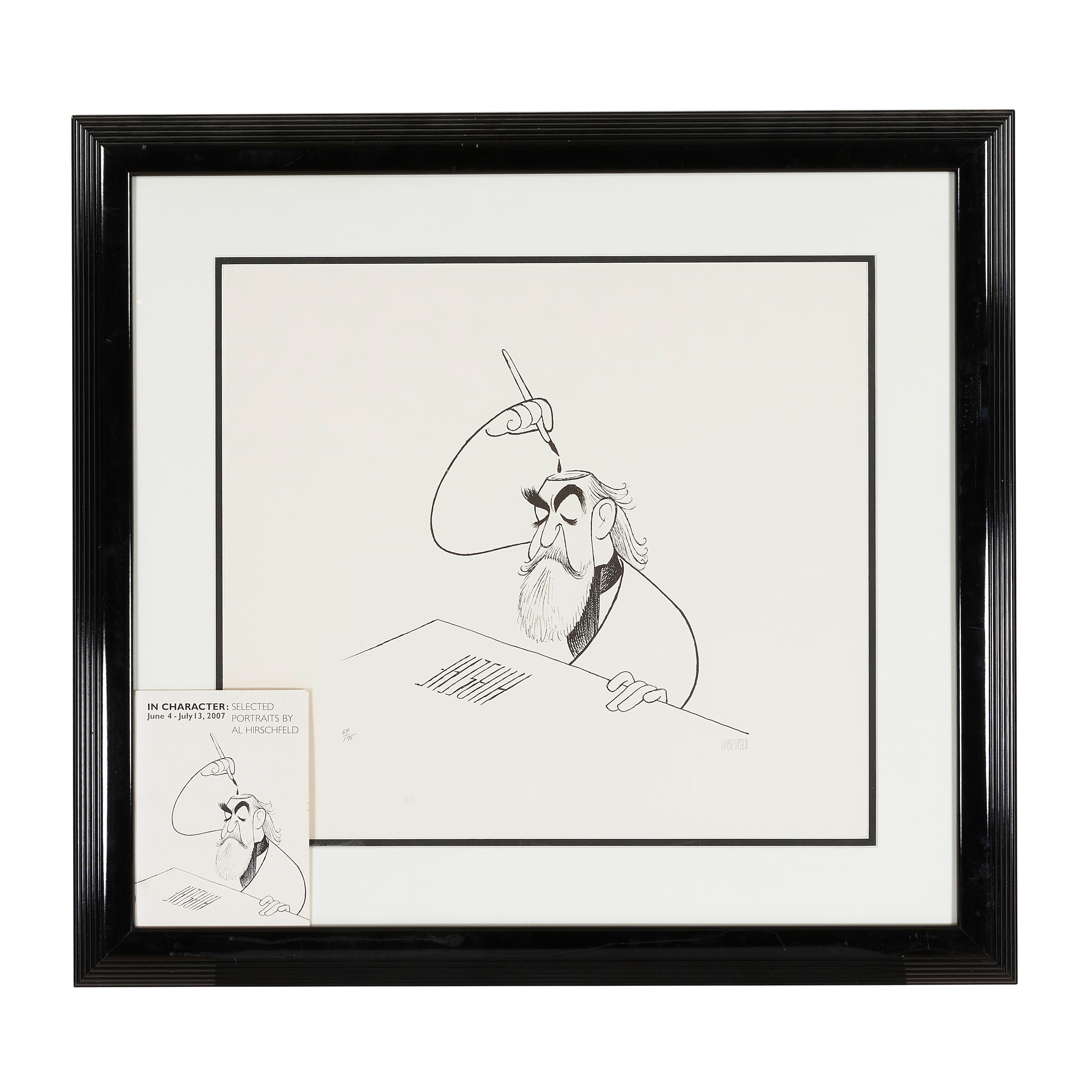 Al Hirschfeld | AL HIRSCHFELD (1903-2003) PAIR OF SELF-PORTRAITS (1980 ...