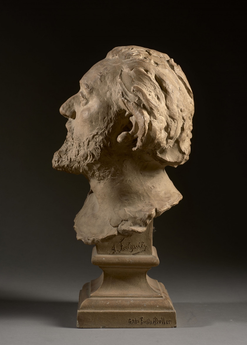 Jean Alexandre Joseph Falguière | Portrait de Léon Gambetta en buste ...
