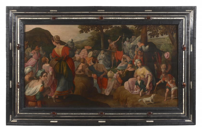 Flemish School 17th Century | École flamande du XVIIe siècle La prédication de saint Jean ...