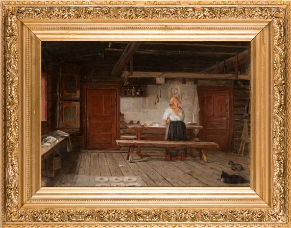 Arvid Liljelund | Scene from the Artist's Studio in Düsseldorf (1883 ...