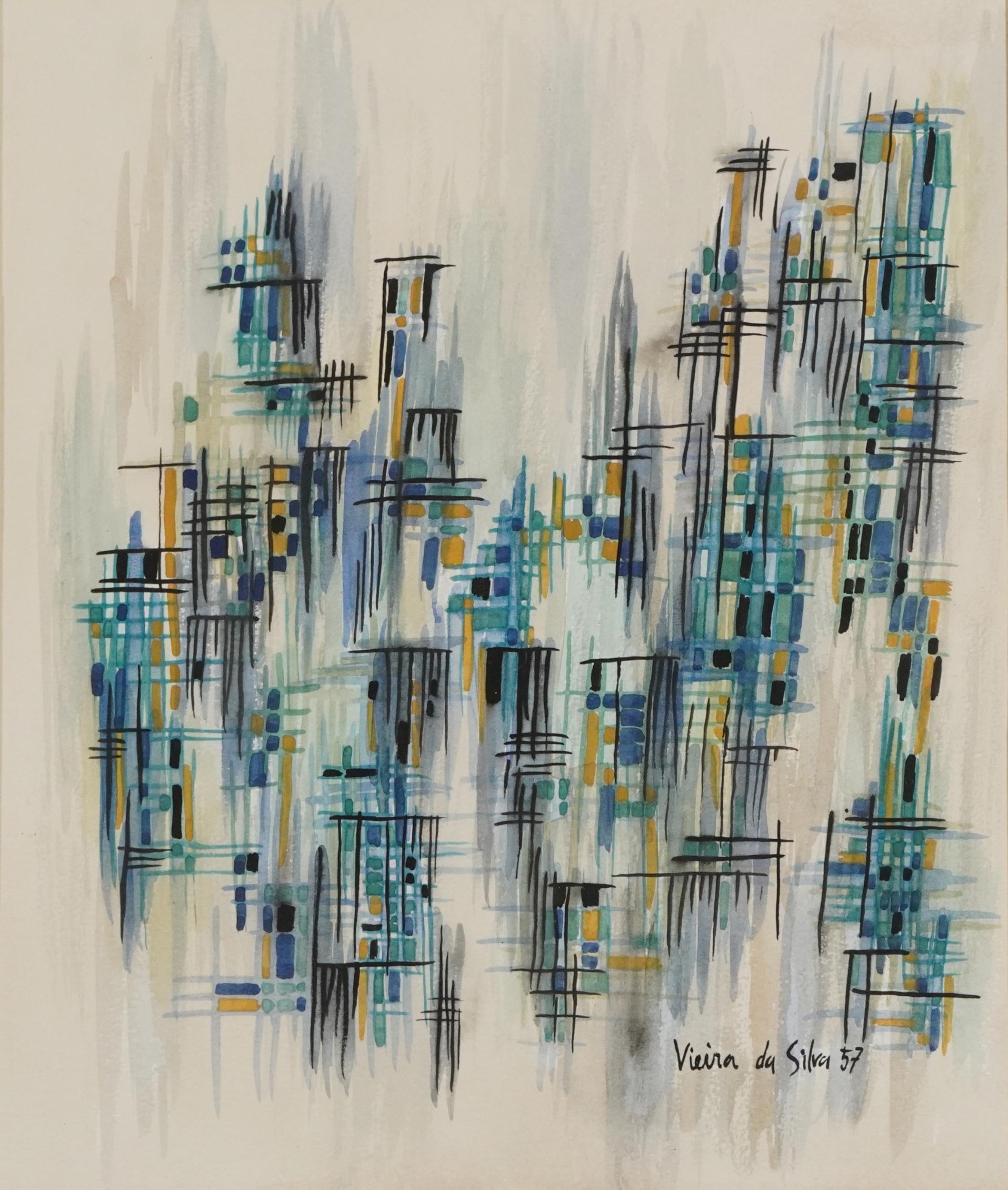 Maria Helena Vieira da Silva | Abstract composition | MutualArt