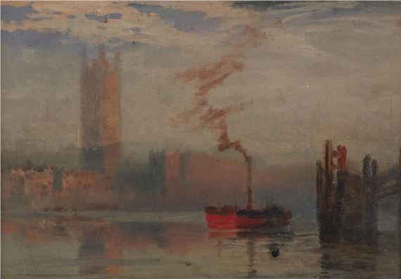 Philip Wilson Steer | Parliament and The Thames | MutualArt