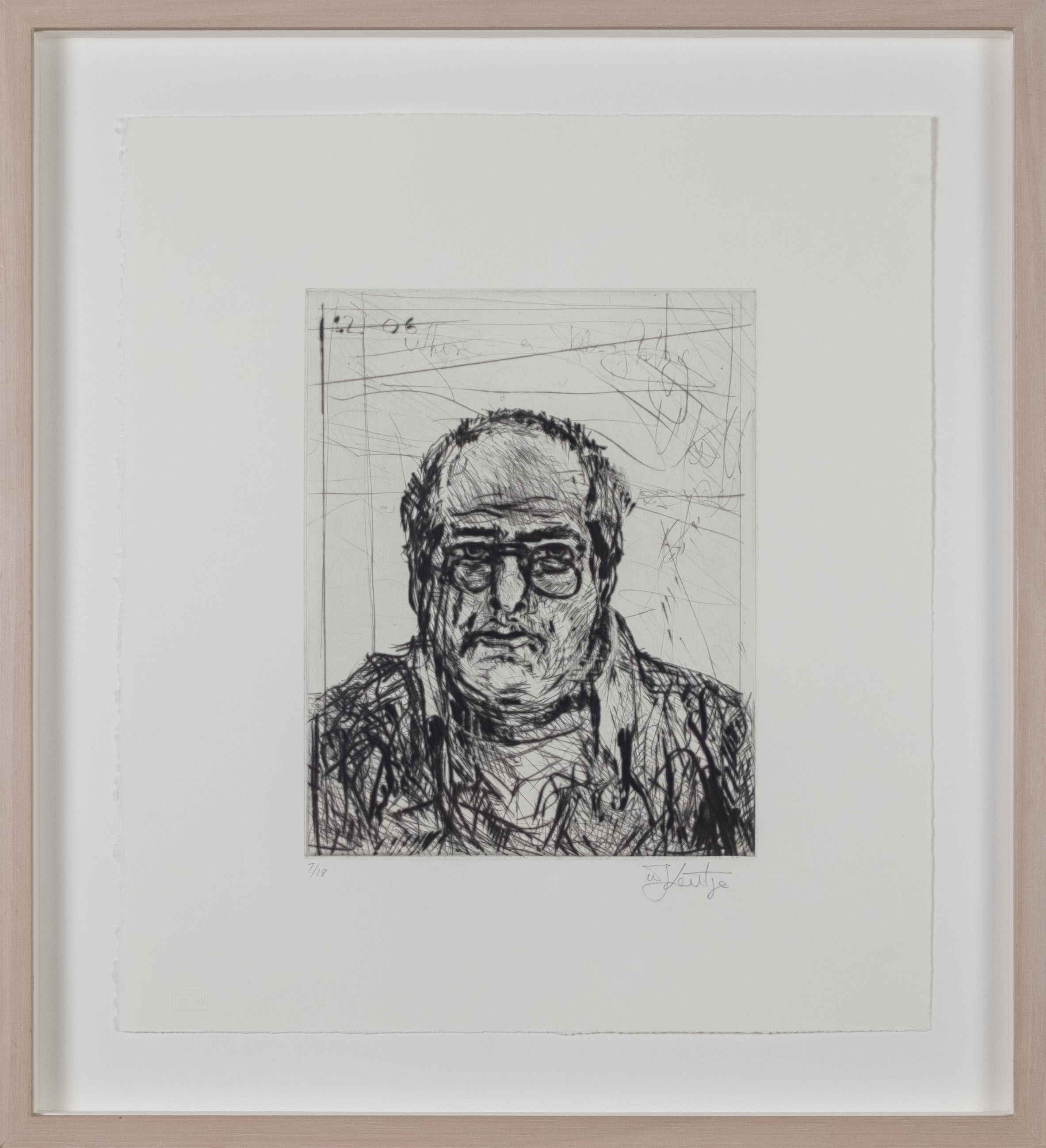 William Kentridge | Self Portrait (State VI) (2007) | MutualArt