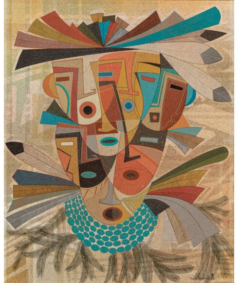 Helen Hardin | The Merging of Mystical Man and Masks | MutualArt