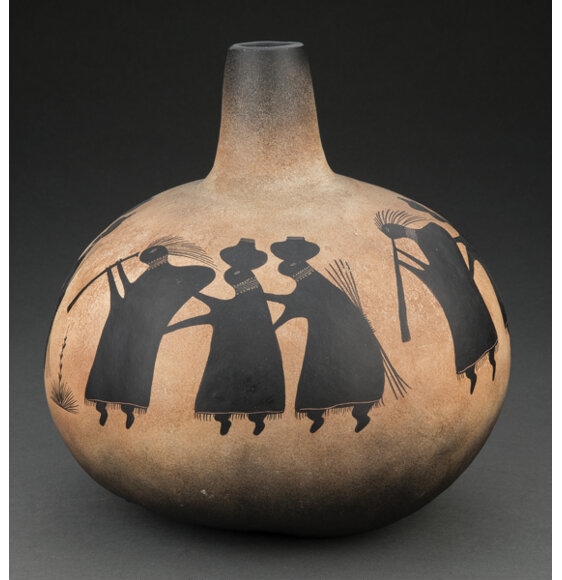 Robert Rivera | A Pueblo Gourd Vessel (1988) | MutualArt