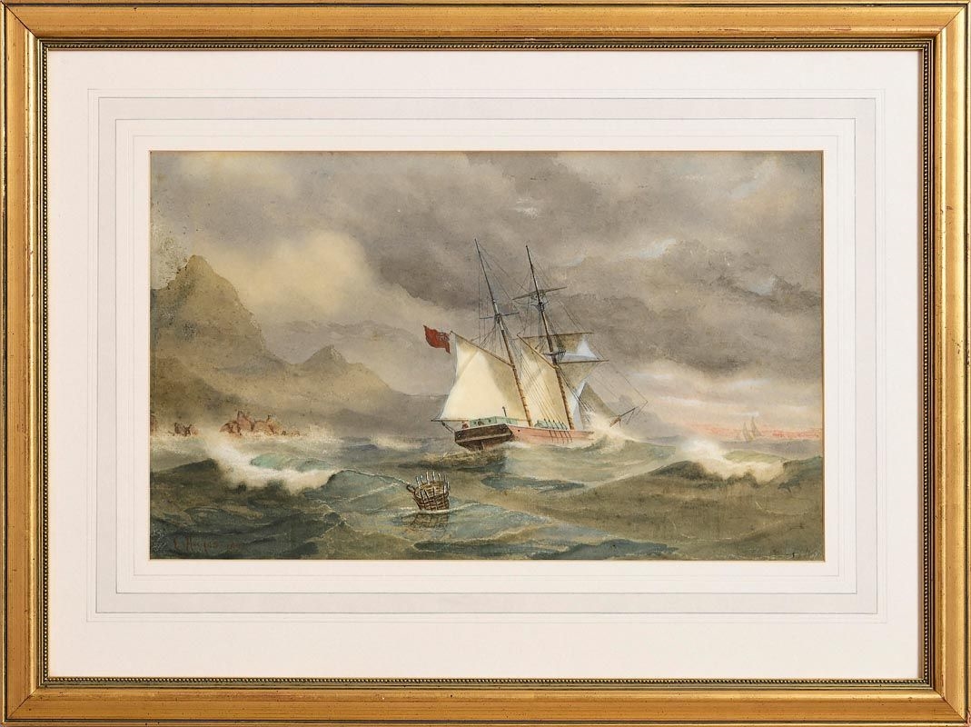 Edwin Hayes | Weathering the Storm (1892) (1892) | MutualArt