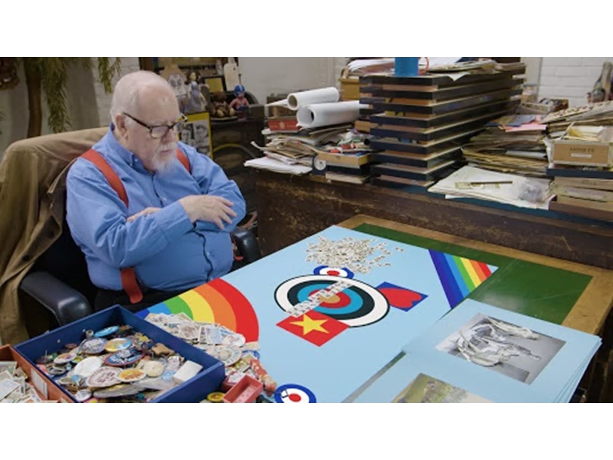 Peter Blake | Dylan Thomas, Kim Novak and James Joyce in New York (2013 ...