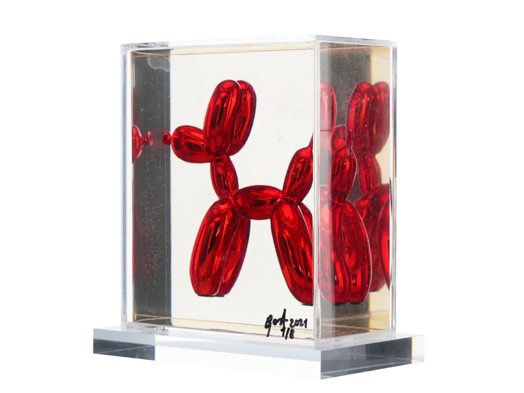 Giorgio Gost | Jeff Koons Red Dog (2021) | MutualArt