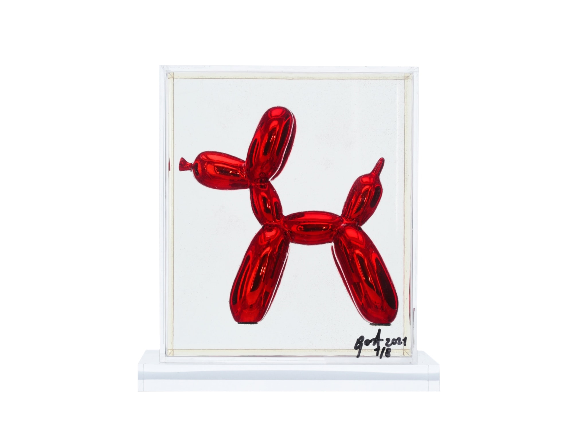 Giorgio Gost | Jeff Koons Red Dog (2021) | MutualArt