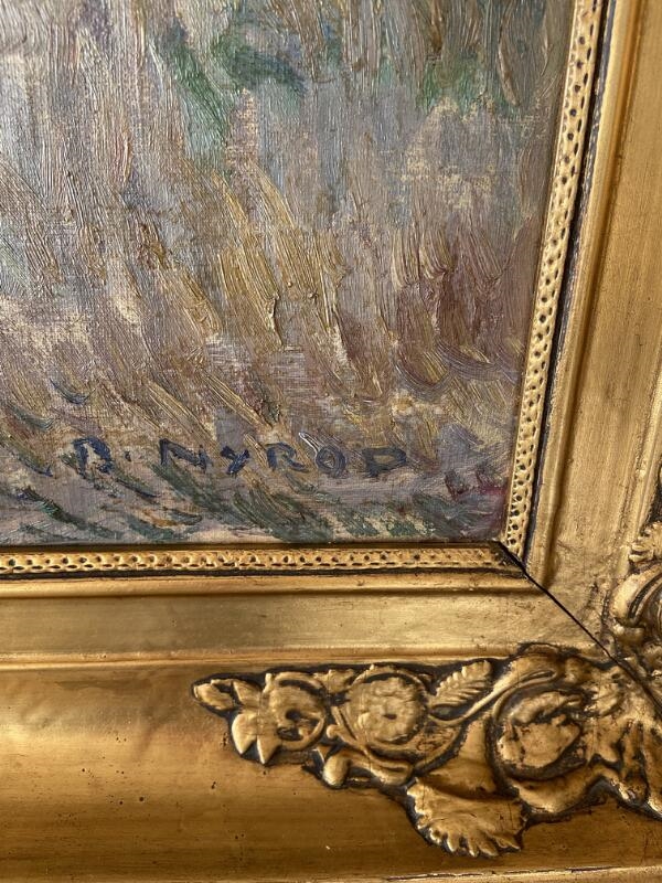 Borge C. Nyrop | Horses and riders on field | MutualArt