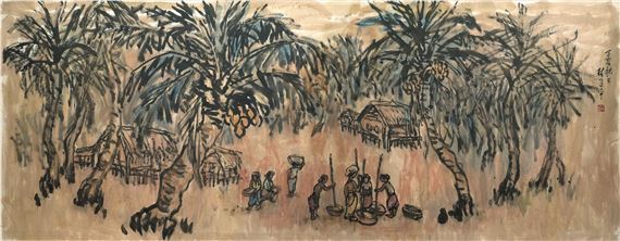 Lim Tze Peng | Kampong Scene | MutualArt