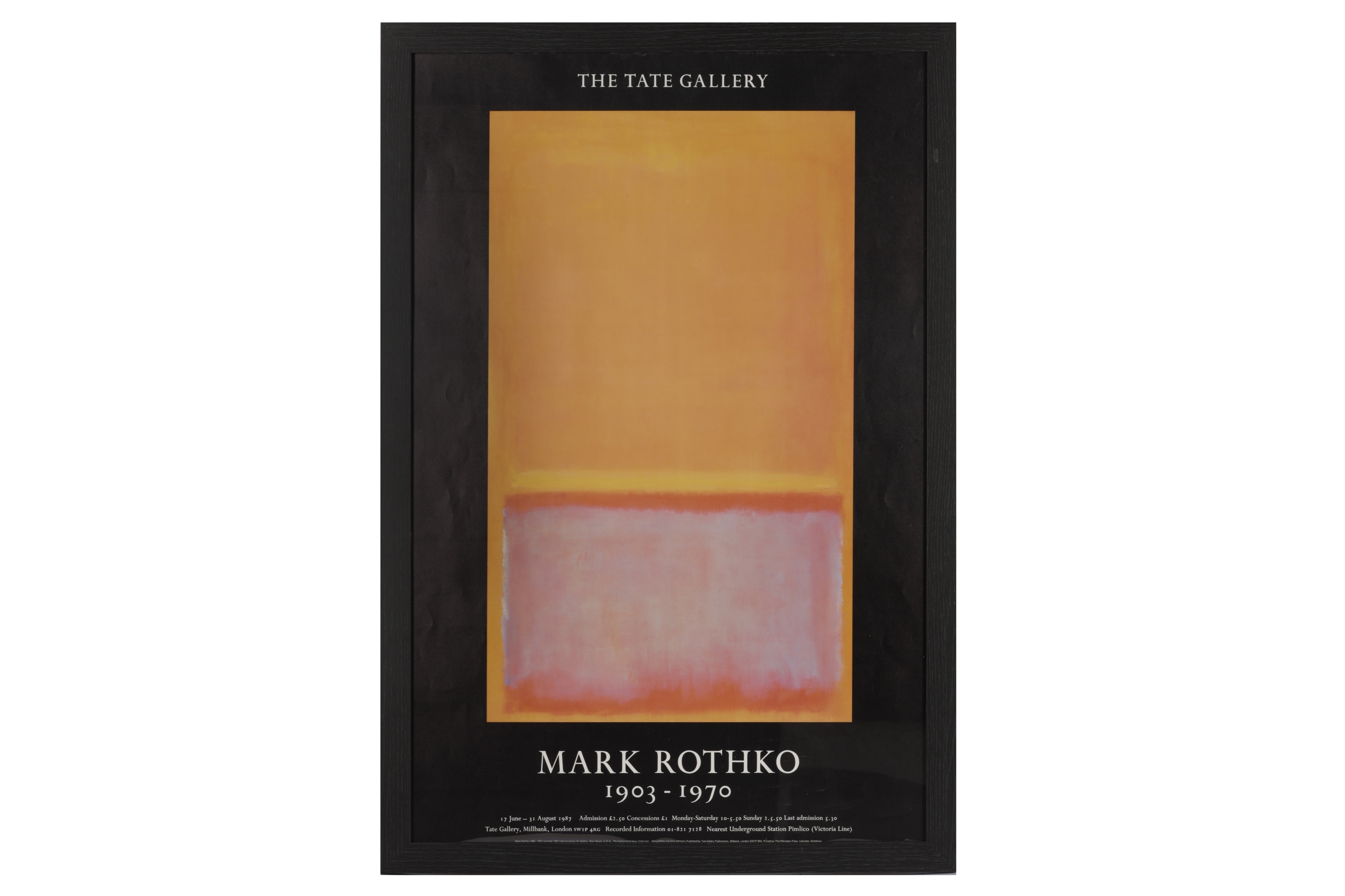 Mark Rothko | The Tate Gallery Poster (1987) | MutualArt