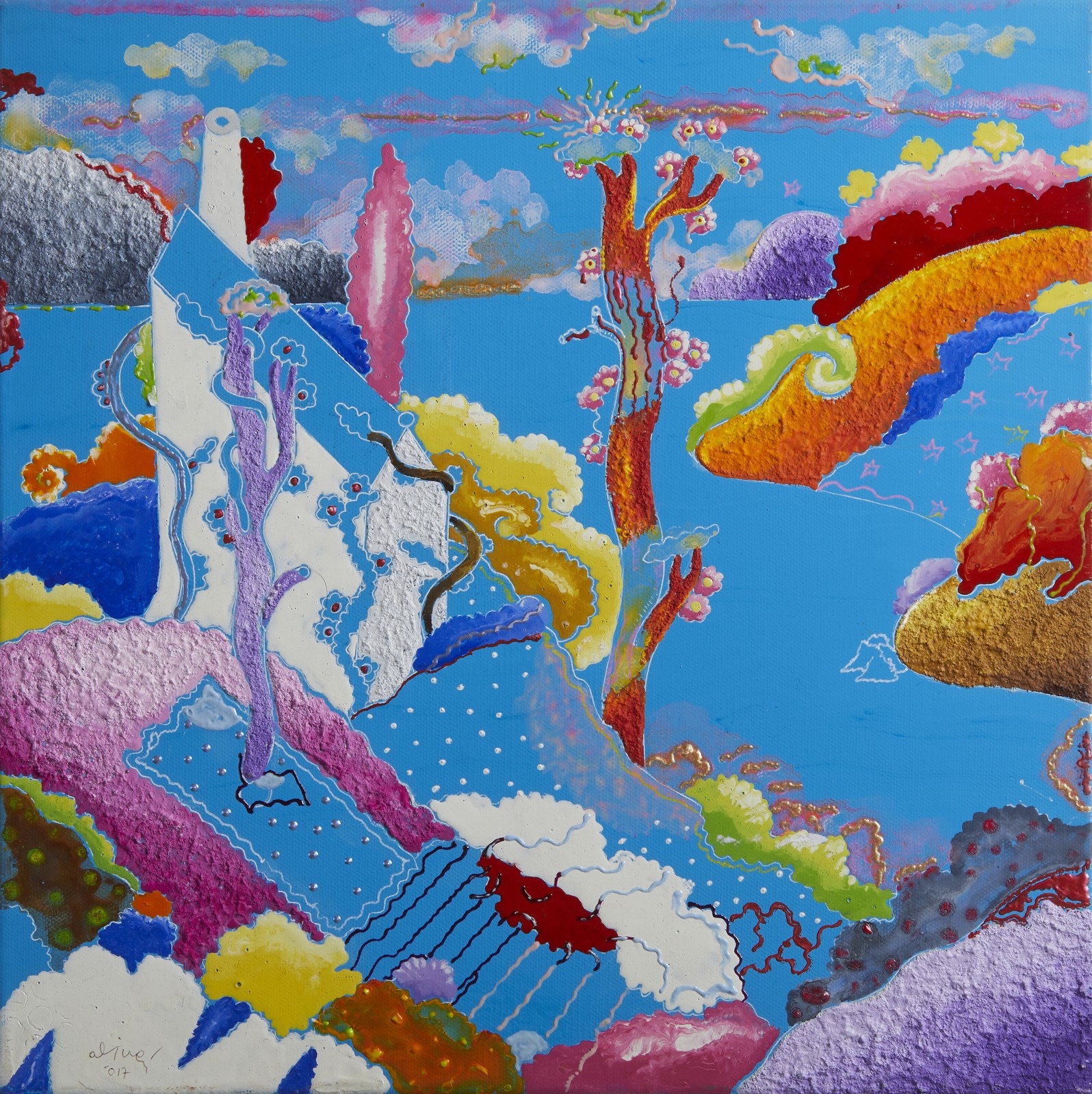 Luca Alinari | Aria azzurra chiara. (2017) | MutualArt