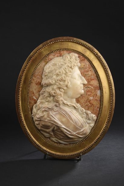 French School, 18th Century | Portrait of Louis XIV in profile | MutualArt