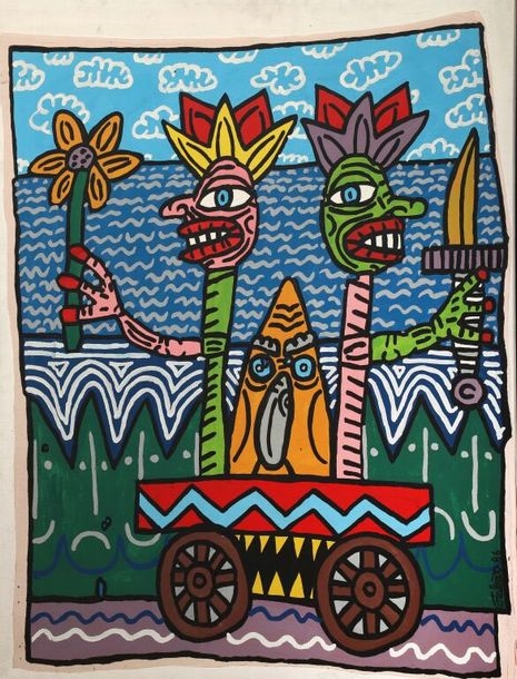 Combas Robert | Compo and Sition (1986) | Compare similar artworks ...