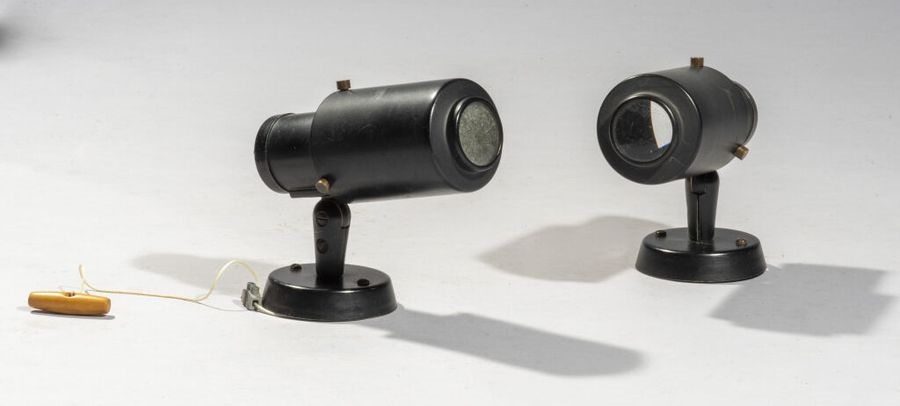 Jacques Biny | Pair of orientable spotlights model n°243 dites Zodiaque ...