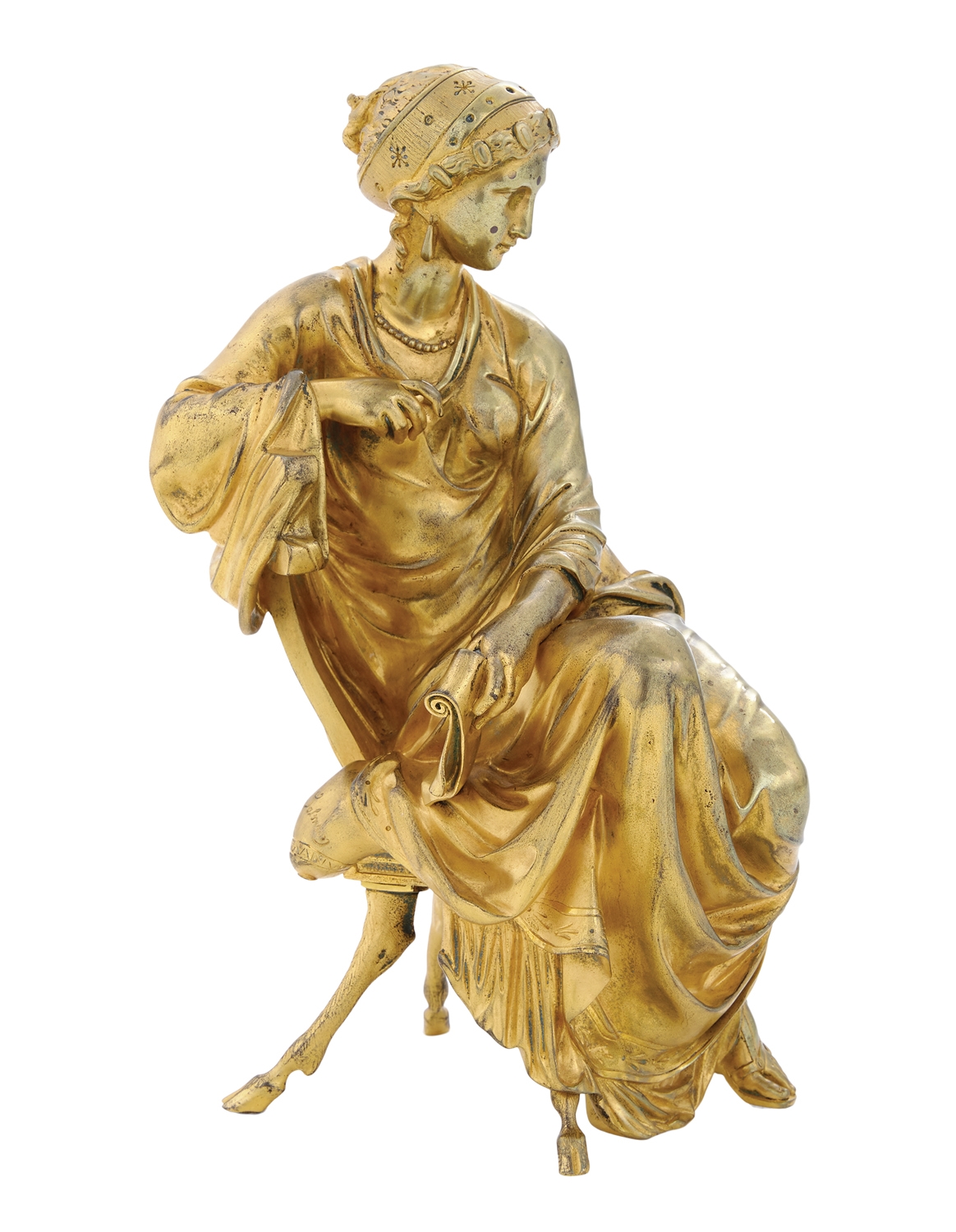 Jean-Jules Salmson | Seated Figure of Clio, the Muse of History | MutualArt