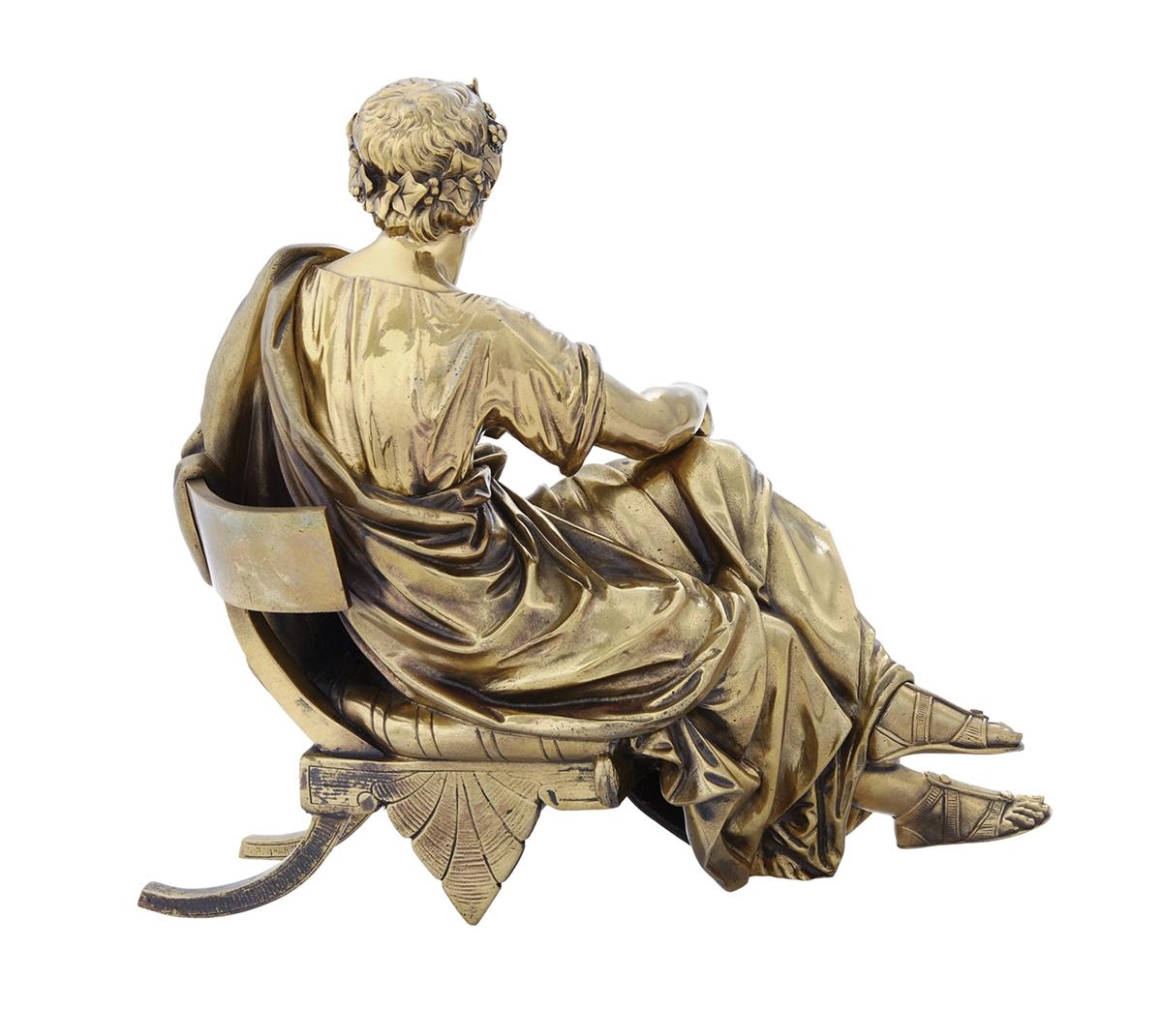 French School, 19th Century | French Bronze of a Seated Roman Scholar ...
