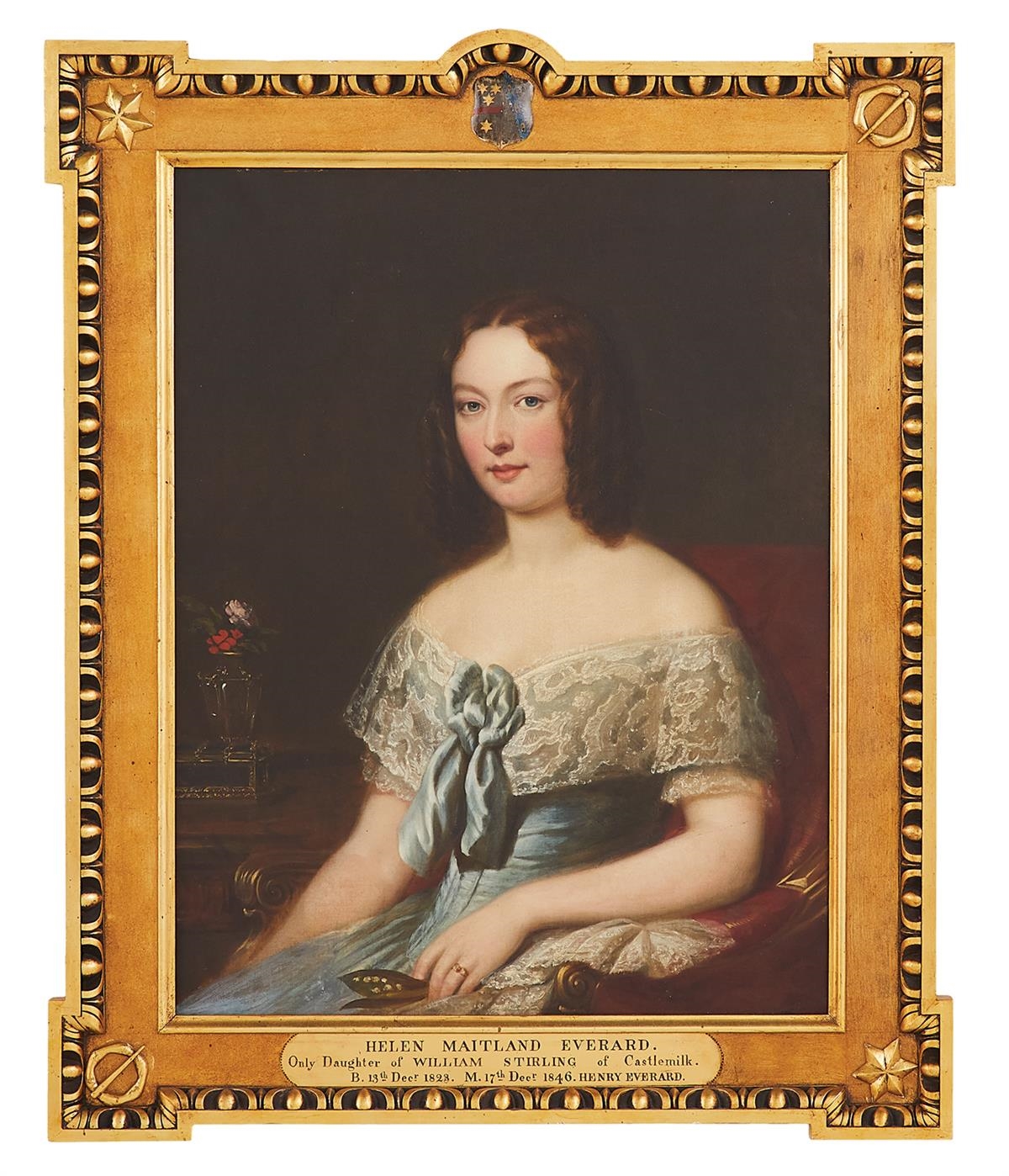 British School, 19th Century | Portrait of Helen Maitland Everard, nee ...