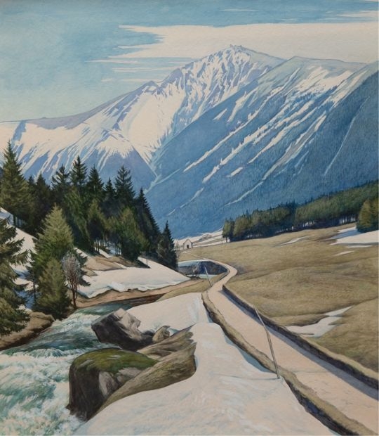 Friedrich Iwan | Gebirgslandschaft | MutualArt