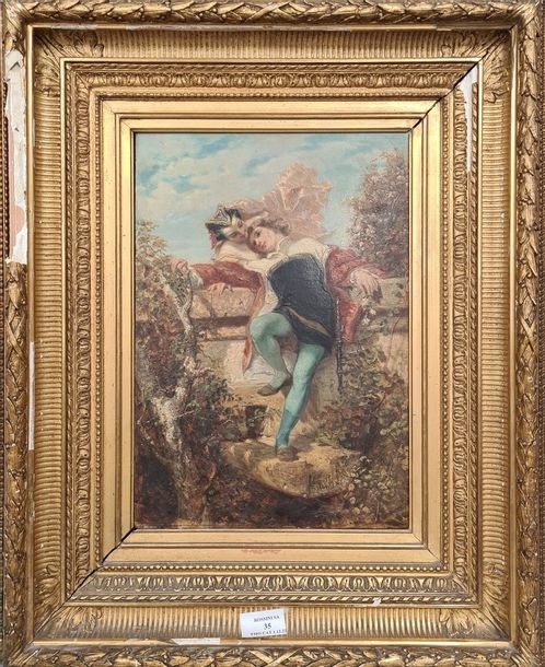 Henri Charles Antoine Baron | Couple in the garden | MutualArt