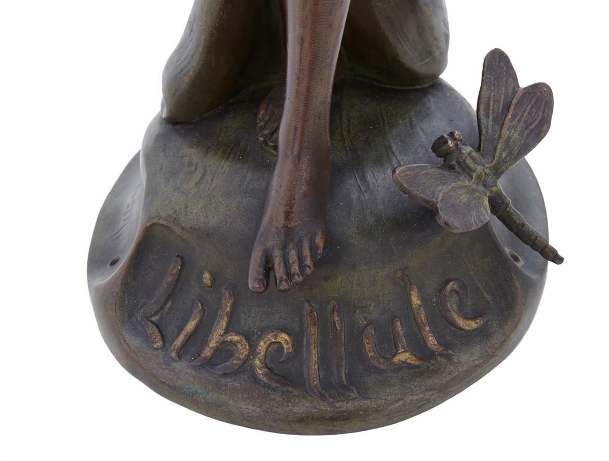 Paul Lucien Bessin | Art Nouveau Bronze Figural Two-Light Lamp of ...