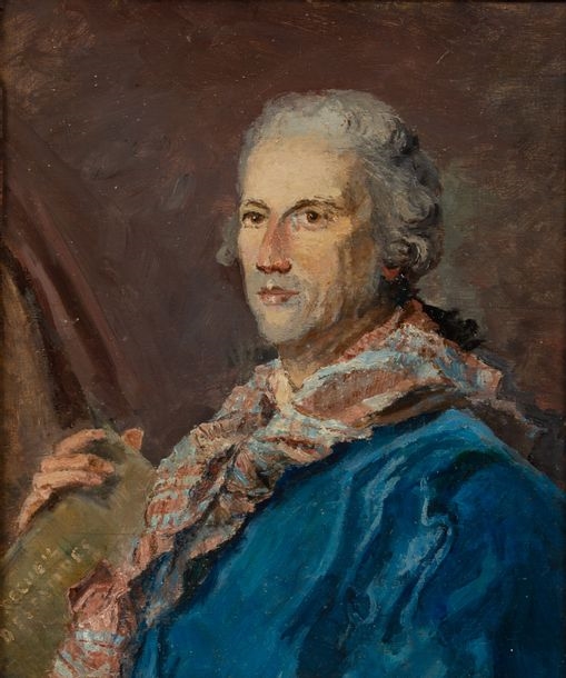 Jean-Baptiste Perronneau | Portrait de Charles Guillaume Borromé ...