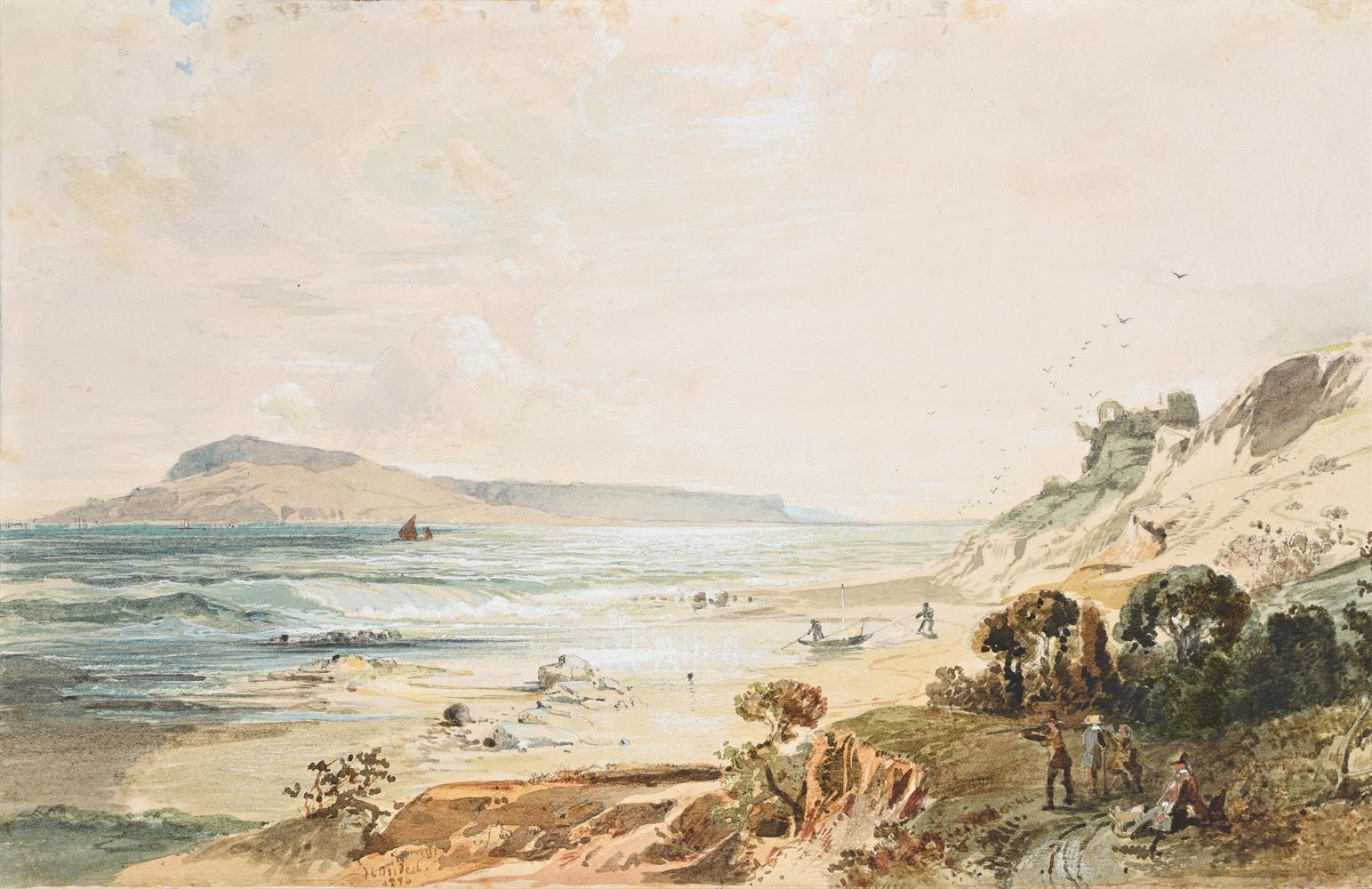 Frederick Lee Bridell | A VIEW OF PORTLAND & SANDFORD CASTLE (1856 ...