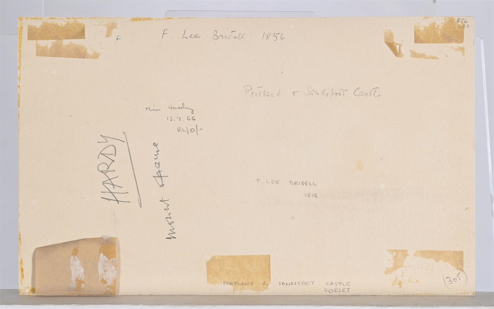 Frederick Lee Bridell | A VIEW OF PORTLAND & SANDFORD CASTLE (1856 ...