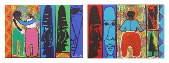 George Velaphi Mzimba | Figure studiesa pair | MutualArt