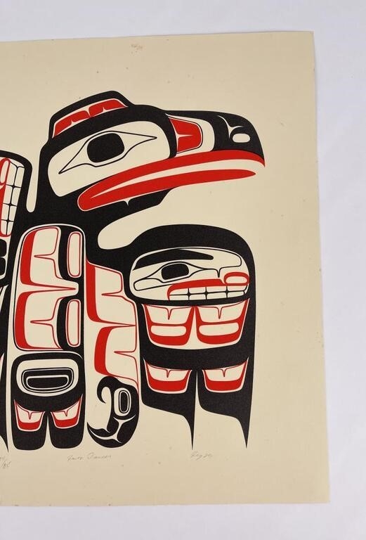 Reg Davidson | Reg Davidson Raven Dancer Haida Indian Print | MutualArt