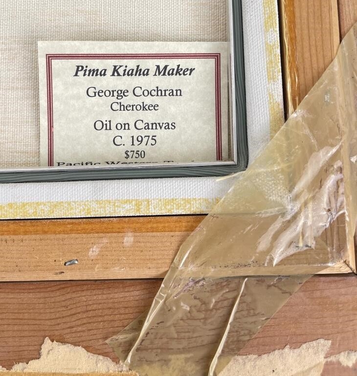 George McKee Cochran | George Cochran Cherokee Indian Painting | MutualArt