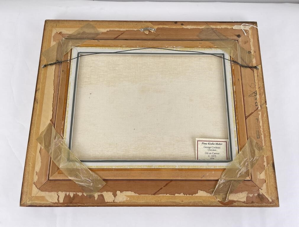 George McKee Cochran | George Cochran Cherokee Indian Painting | MutualArt