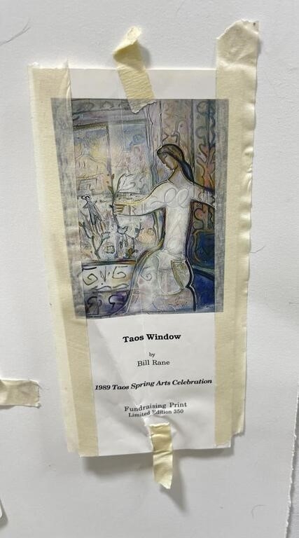 Bill Rane | Taos Window Bill Rane Signed Print | MutualArt