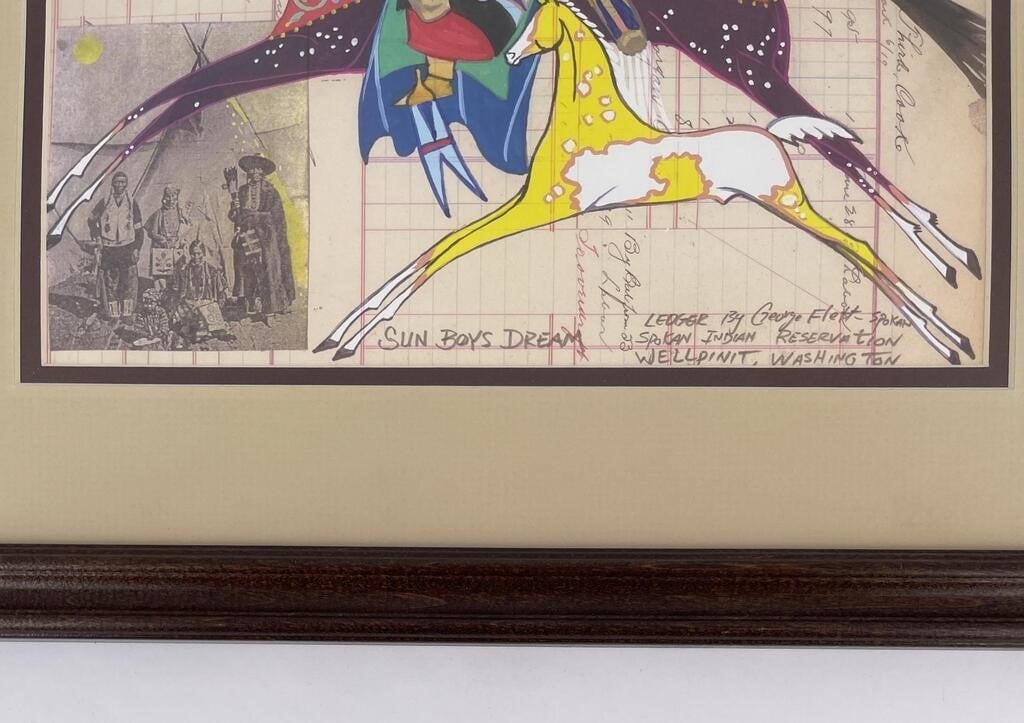 George Flett | George Flett Ledger Drawing Print (1980s) | MutualArt