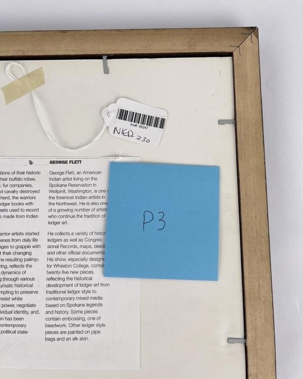 George Flett | George Flett Ledger Drawing Print (1980s) | MutualArt