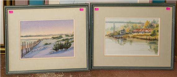 Mary Ellen Golden | Two Watercolors | MutualArt