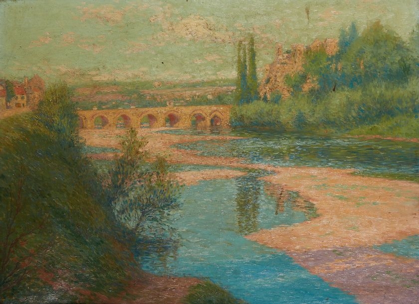 Jan Engel | The bridge of Chinon | MutualArt
