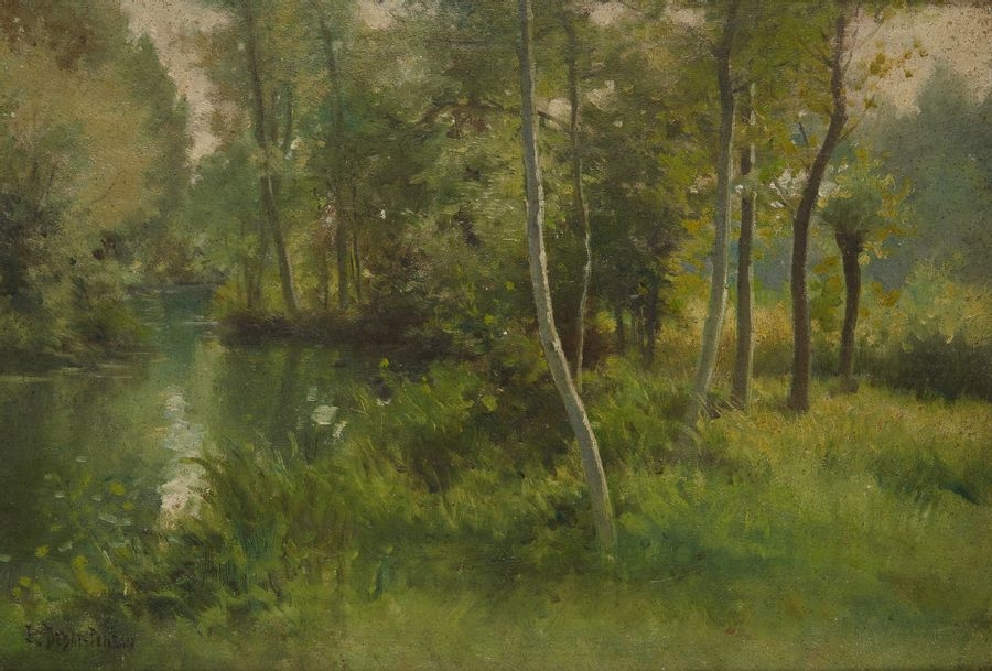 Édouard Bernard Debat-Ponsan | Edge of a river | MutualArt