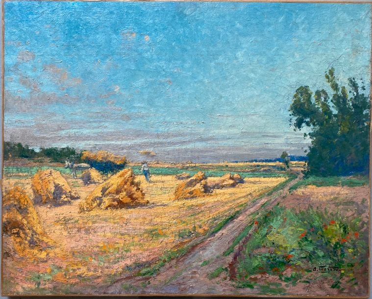 Alphonse Henri Mazard | The harvest | MutualArt