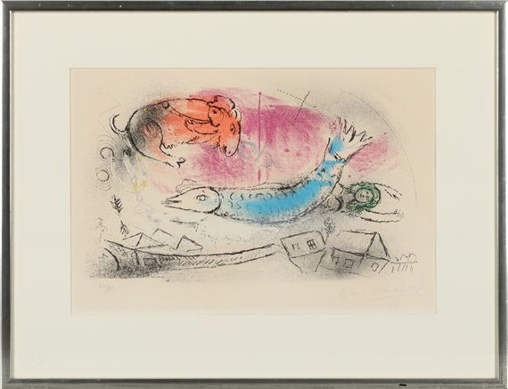 Chagall Marc | Ein blauer Fisch (1957) | Artwork performance at auction ...
