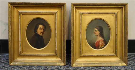 Edwin White | Pair of Portraits Man and Woman | MutualArt