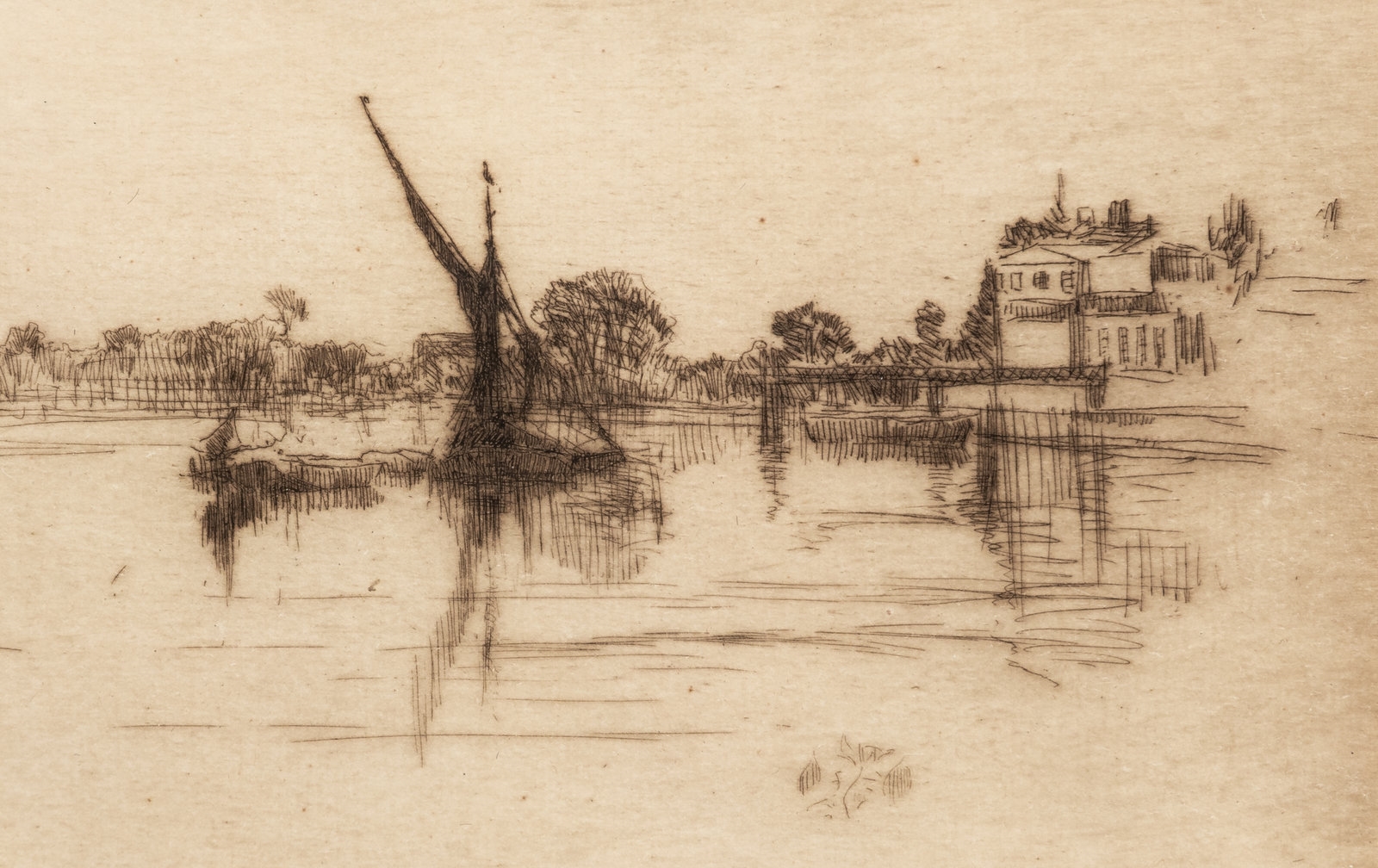 James Abbott McNeill Whistler | The Little Putney (1879) | MutualArt